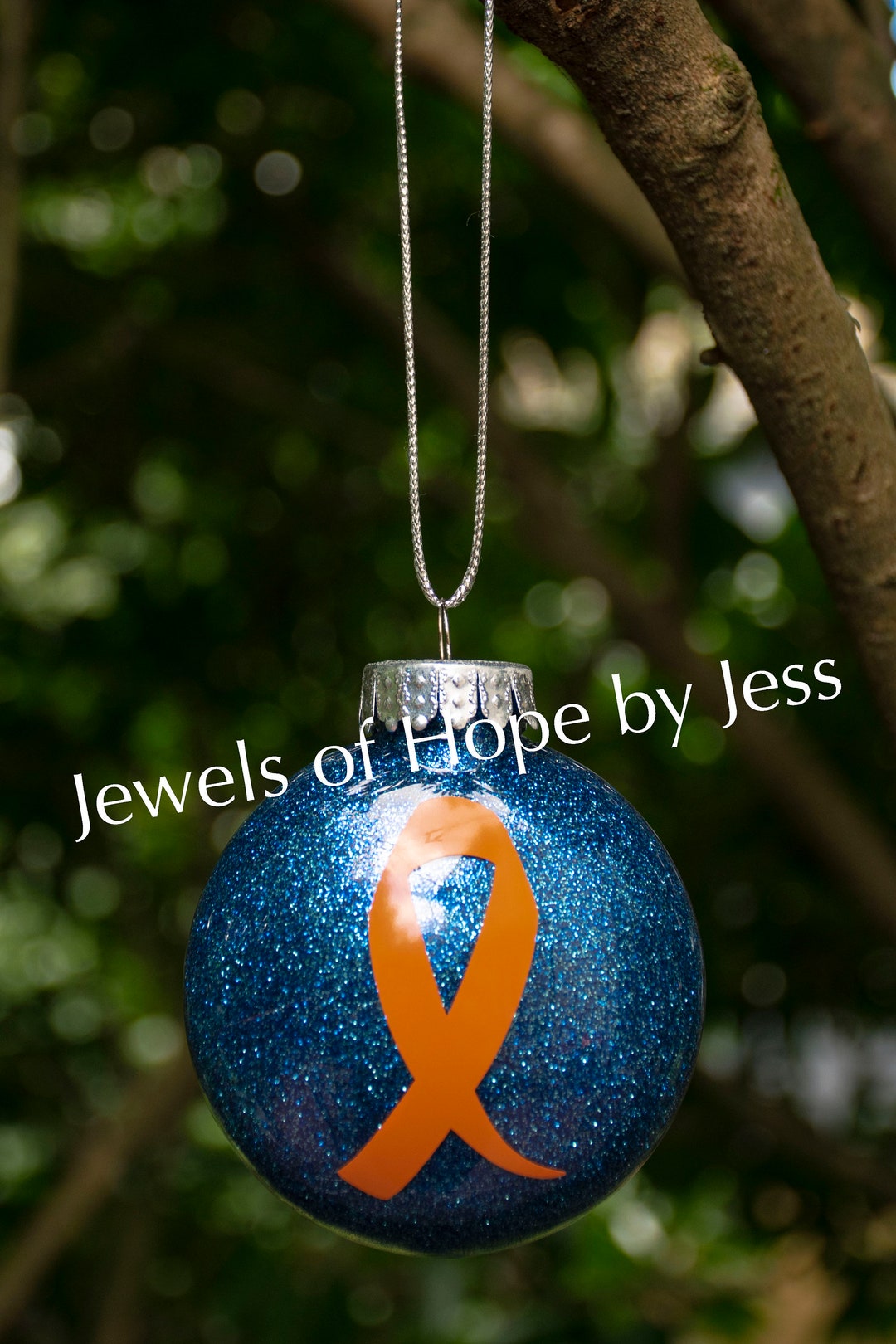 Leukemia/kidney Cancer Awareness Ribbon Holiday/christmas Ornament - Etsy