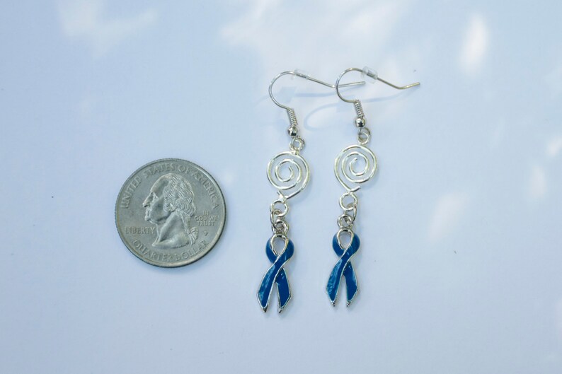 Sarcoma/bone Cancer Awareness Ribbon Spiral Earrings - Etsy