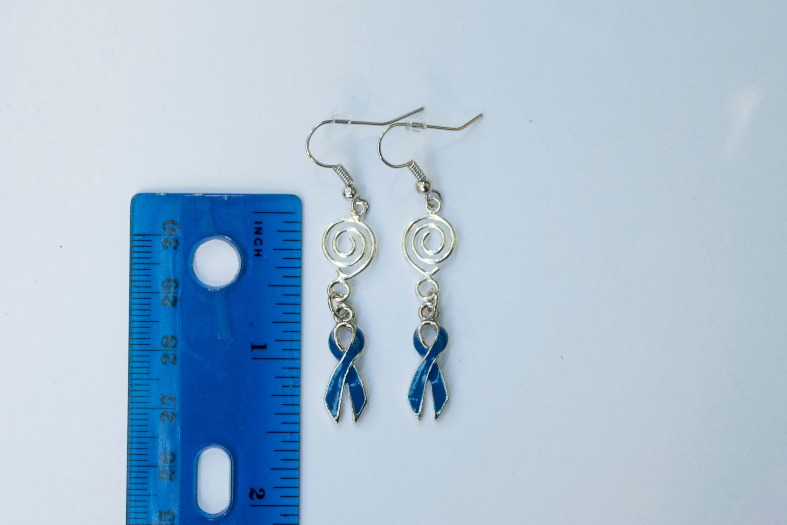 Sarcoma/bone Cancer Awareness Ribbon Spiral Earrings | Etsy