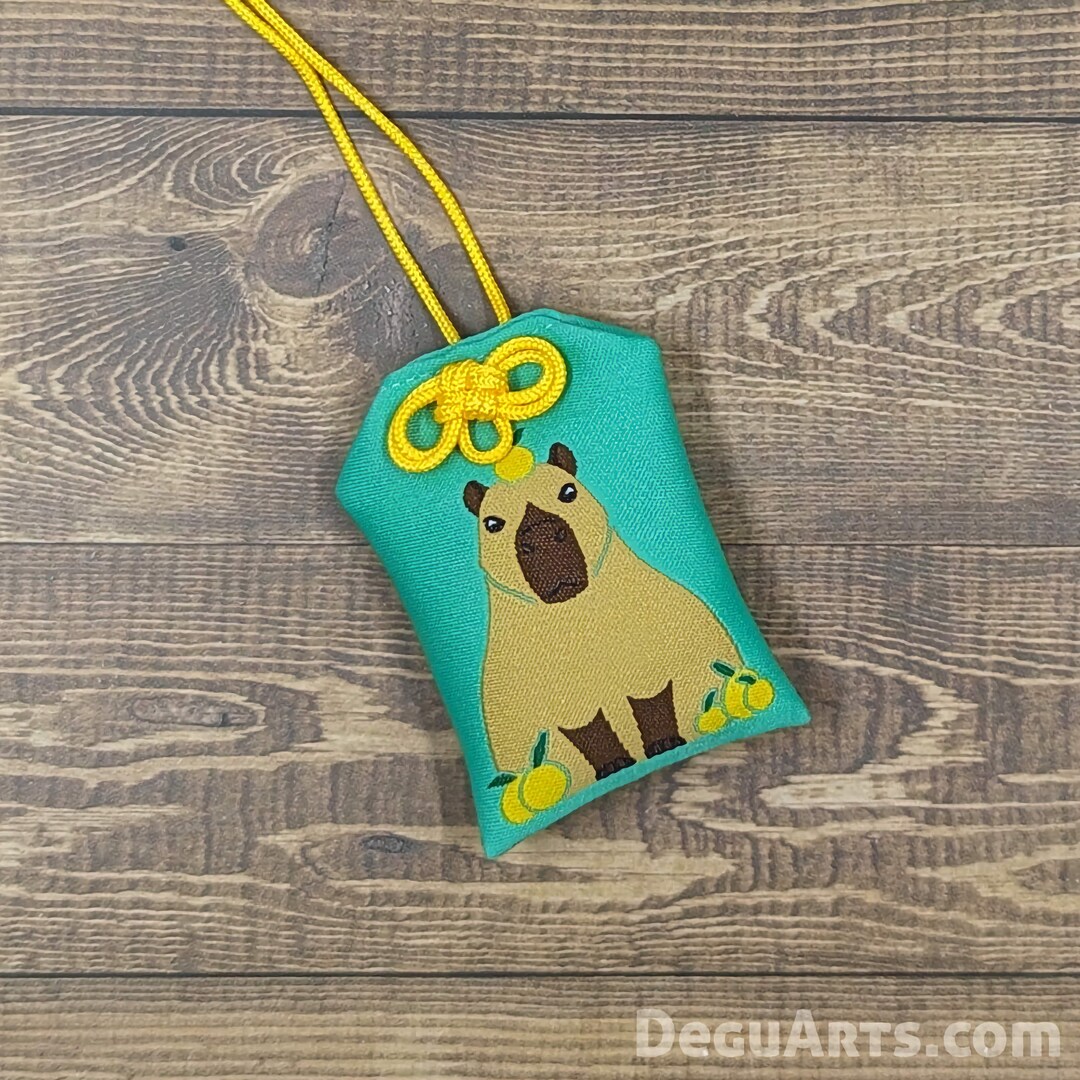 Capybara Omamori Good Luck Charm - Etsy