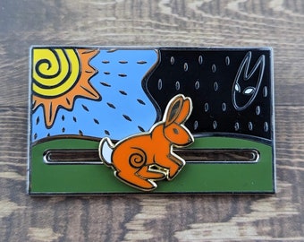 Watership Down Enamel Pin, Rabbit Enamel Pin, Hare Enamel Pin, Bunny ...