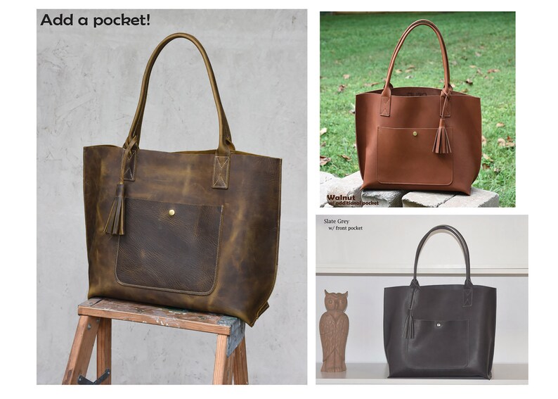 Everyday Leather Tote Bag / Leather Tote / Bag / Leather Handbag ...