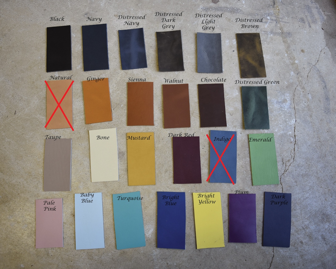 Request Leather Swatches / Pick up to 3 per Order / Leather Samples ...