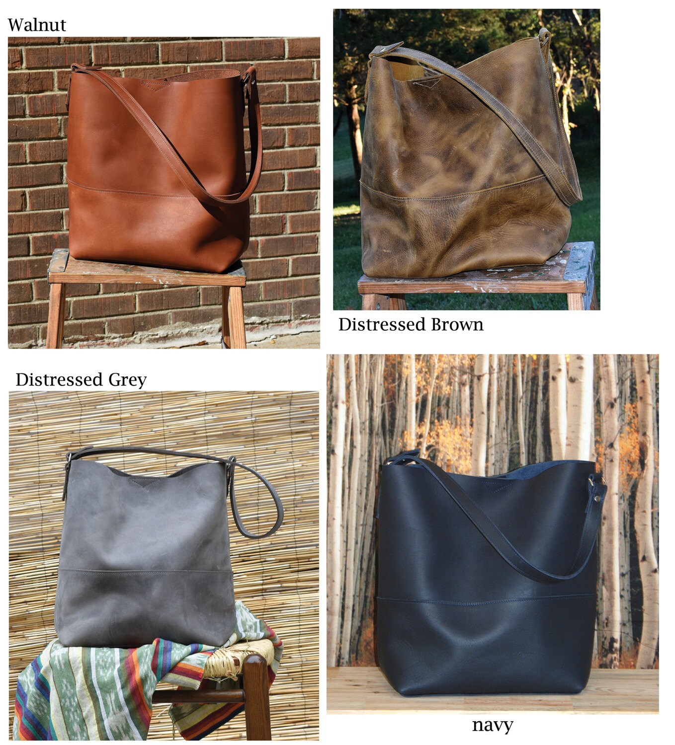 Catalina Leather Hobo Bag: Handmade Shoulder Tote - Etsy