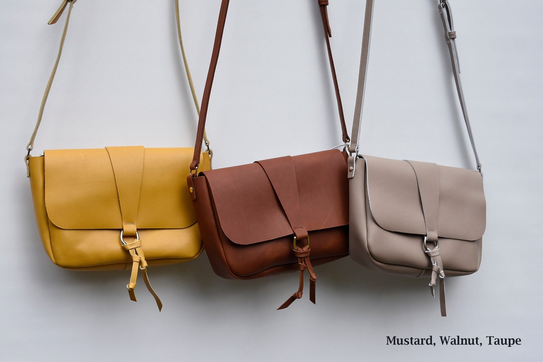 Penny Leather Crossbody Bag: Everyday Shoulder Handbag - Etsy