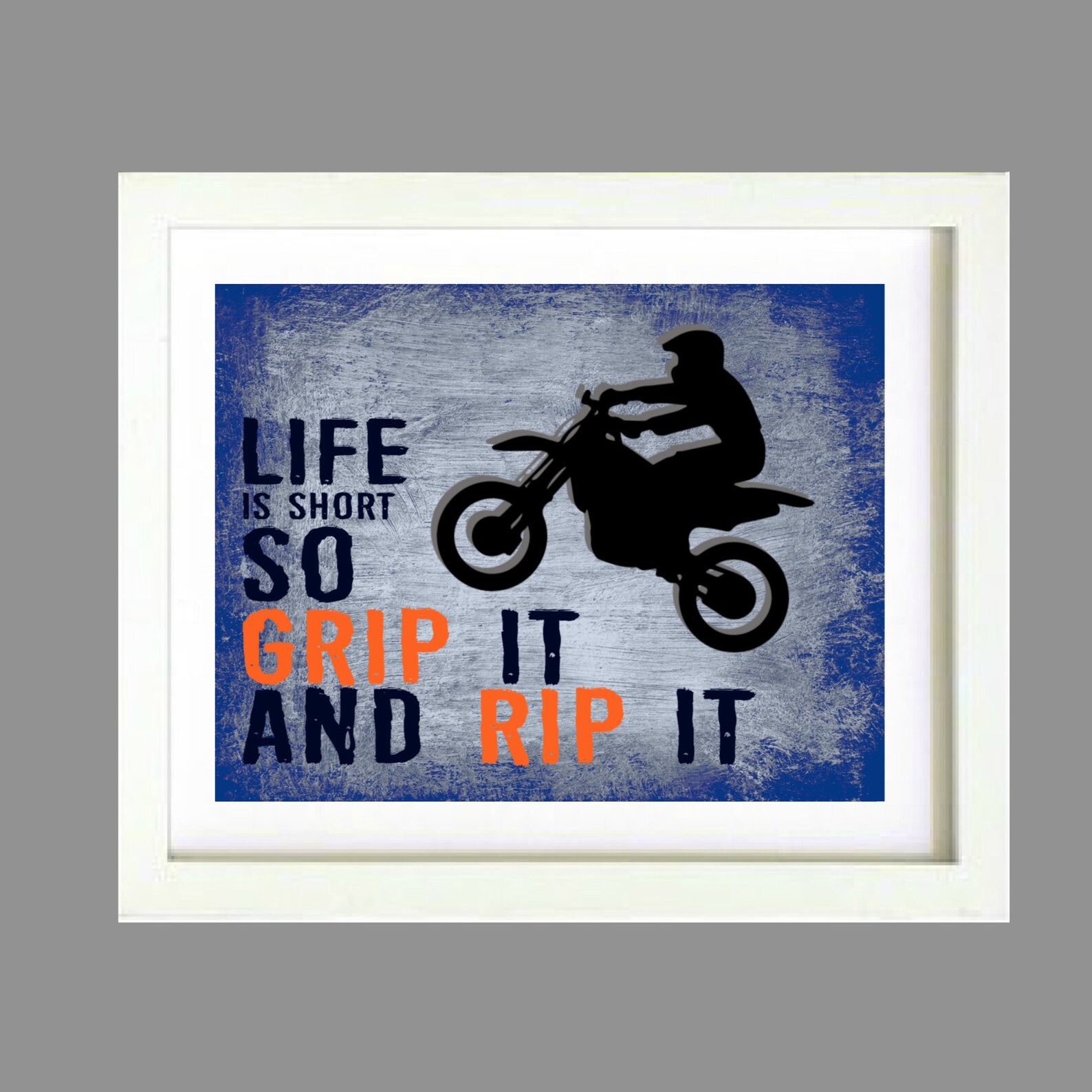 Life is Short so Grip It and Rip It Motorcycle Dirt Bike - Etsy