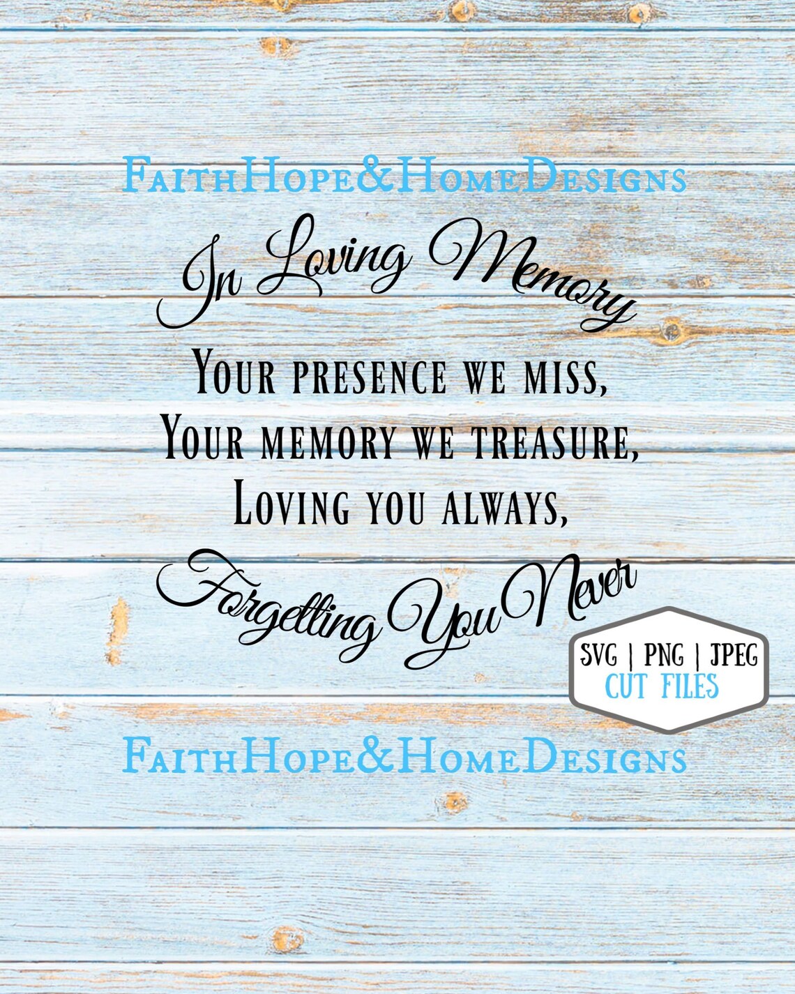 In Loving Memory Quote SVG PNG SVG File for Cutting With | Etsy