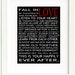 Fall in Love Inspirational Wall Poster 8x10 Digital Art Printable ...