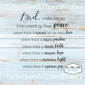 Instrument of Peace Christian SVG, PNG File (digital Download) - Etsy