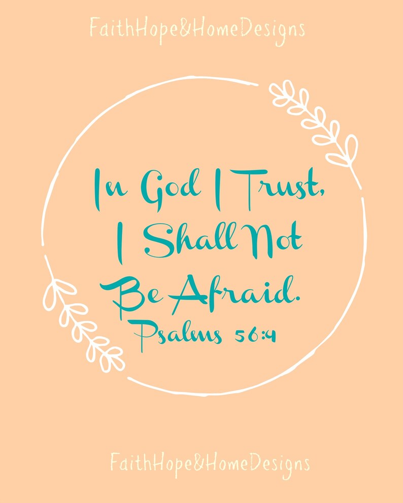 Scripture Art Bible Verse Christian Inspirational Wall Poster Digital ...