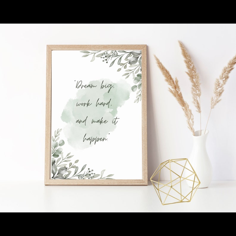 Inspirational Quote Posters for Office or Home - Set of 9 Digital ...