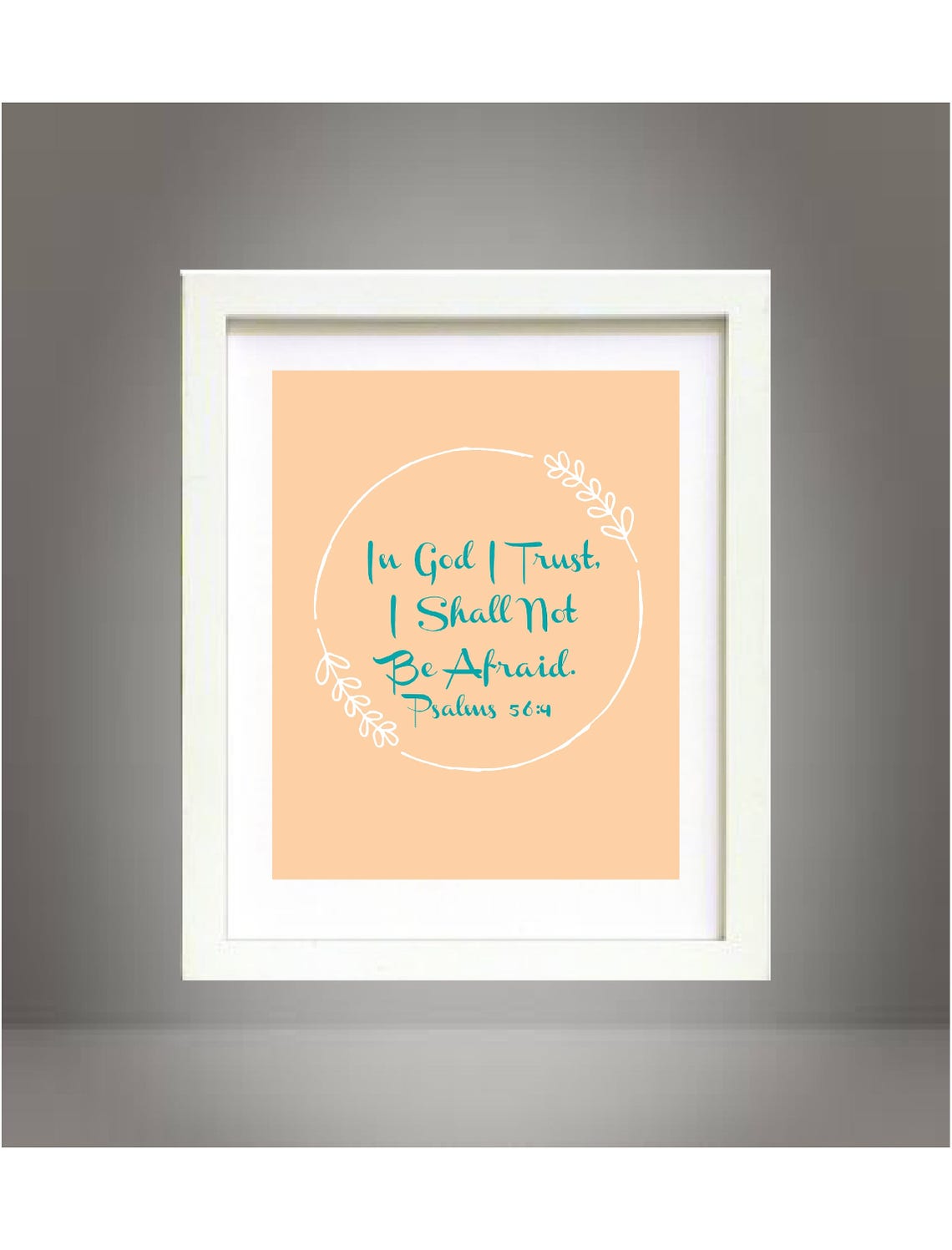 Scripture Art Bible Verse Christian Inspirational Wall Poster Digital ...