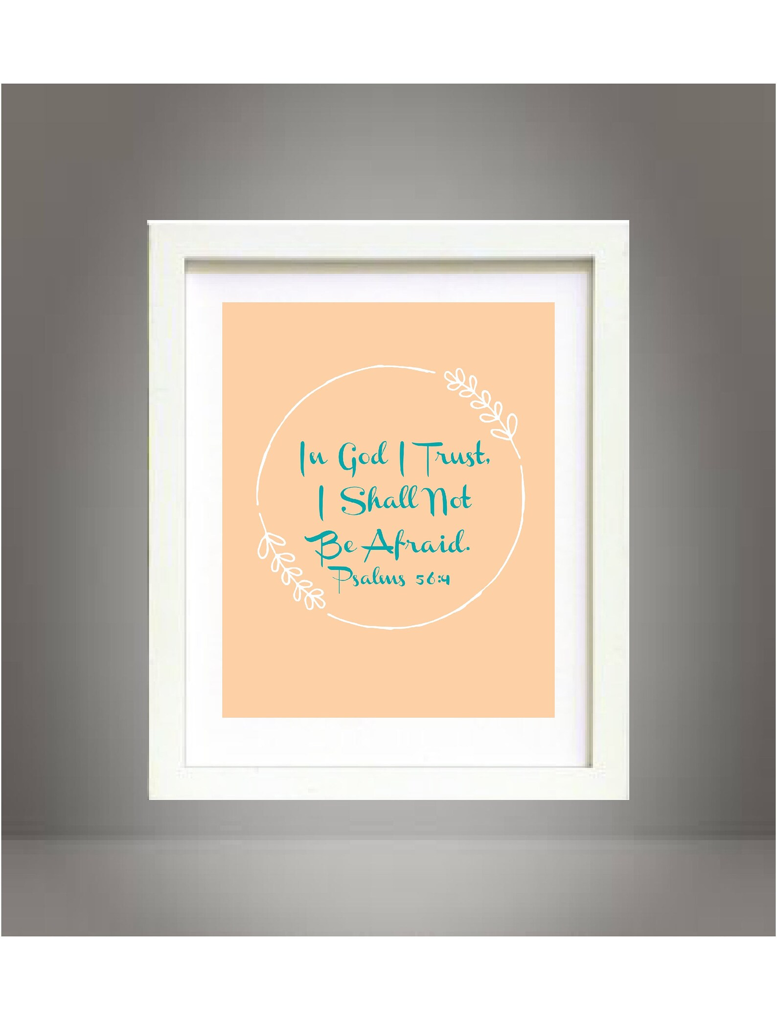 Scripture Art Bible Verse Christian Inspirational Wall Poster Digital ...