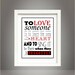 To Love Someone Inspirational Wall Poster 8x10 Digital Art Printable ...