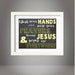 Chalkboard Style Bathroom Rules Horizontal Sign Wall Art Print Digital ...