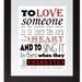 To Love Someone Inspirational Wall Poster 8x10 Digital Art - Etsy