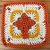 Cross Granny Square Crochet Pattern: Colorful Diagram (PDF Download) - Etsy