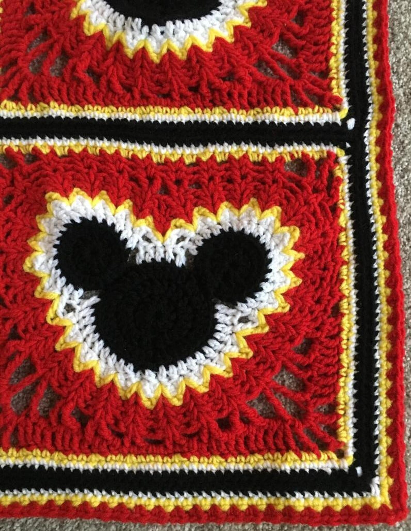 Pattern Large Mickey Mouse Blanket. Great Gift. Can Be Made Into Any ...