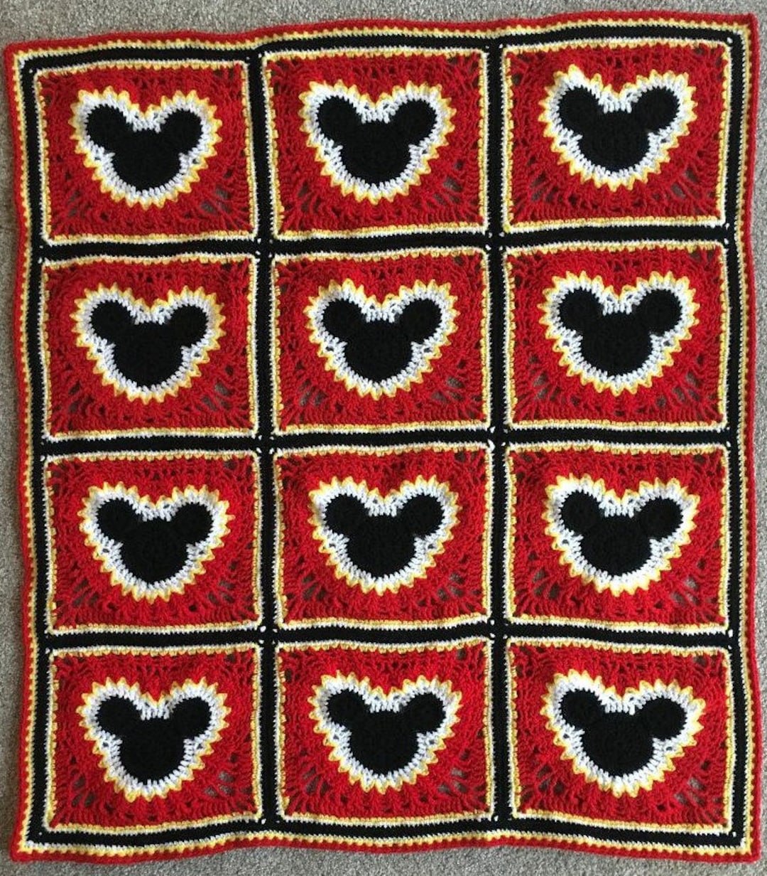 Pattern Large Mickey Mouse Blanket. Great Gift. Can Be Made Into Any ...