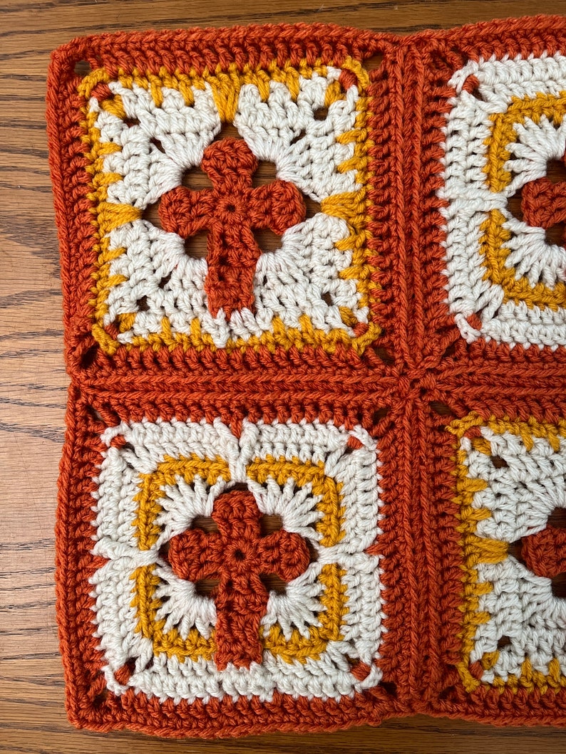 Pattern Cross 2 Granny Square Crochet Pattern Prayer Blanket - Etsy