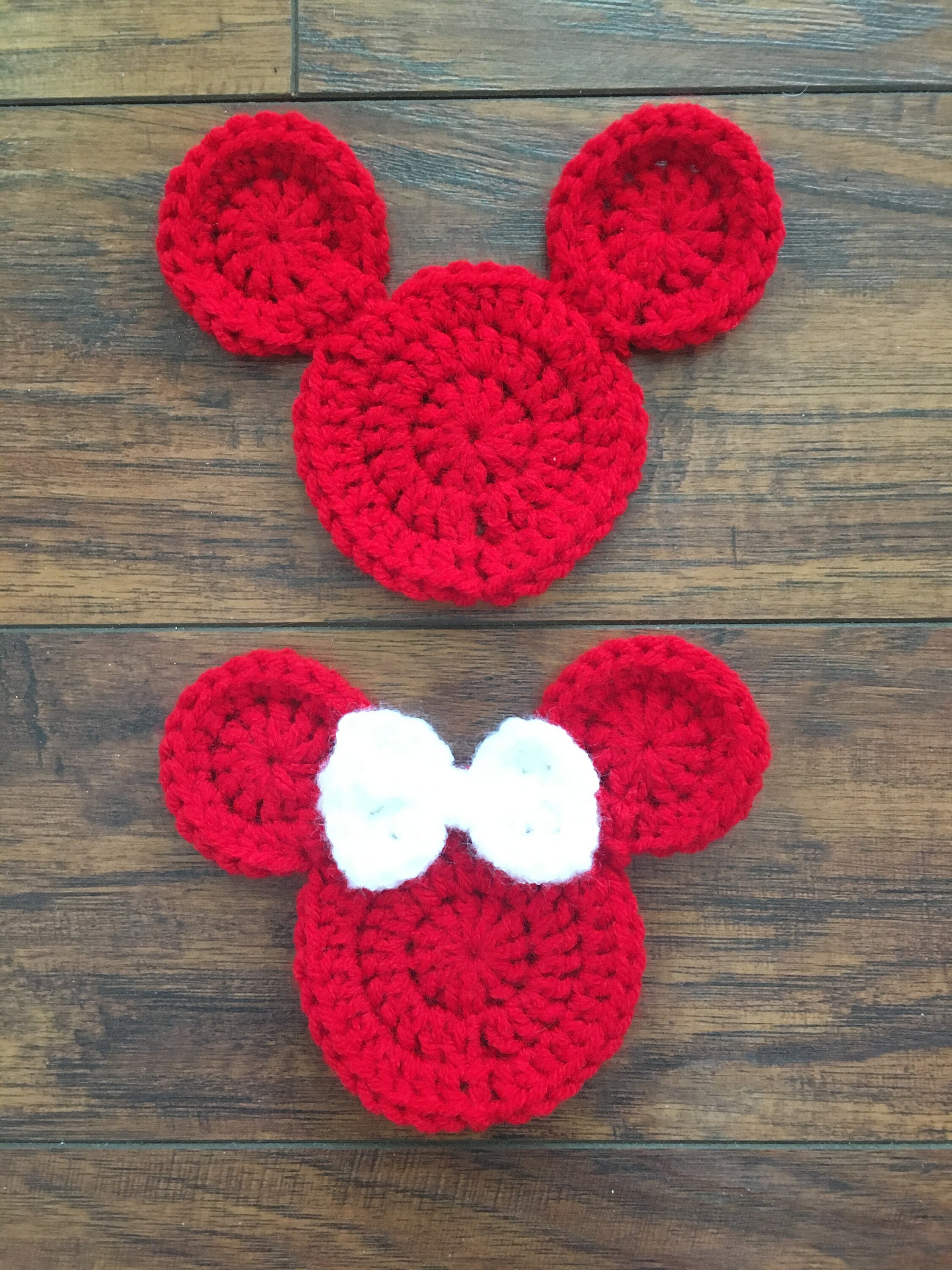 Mickey and Minnie Mouse Appliques - Etsy