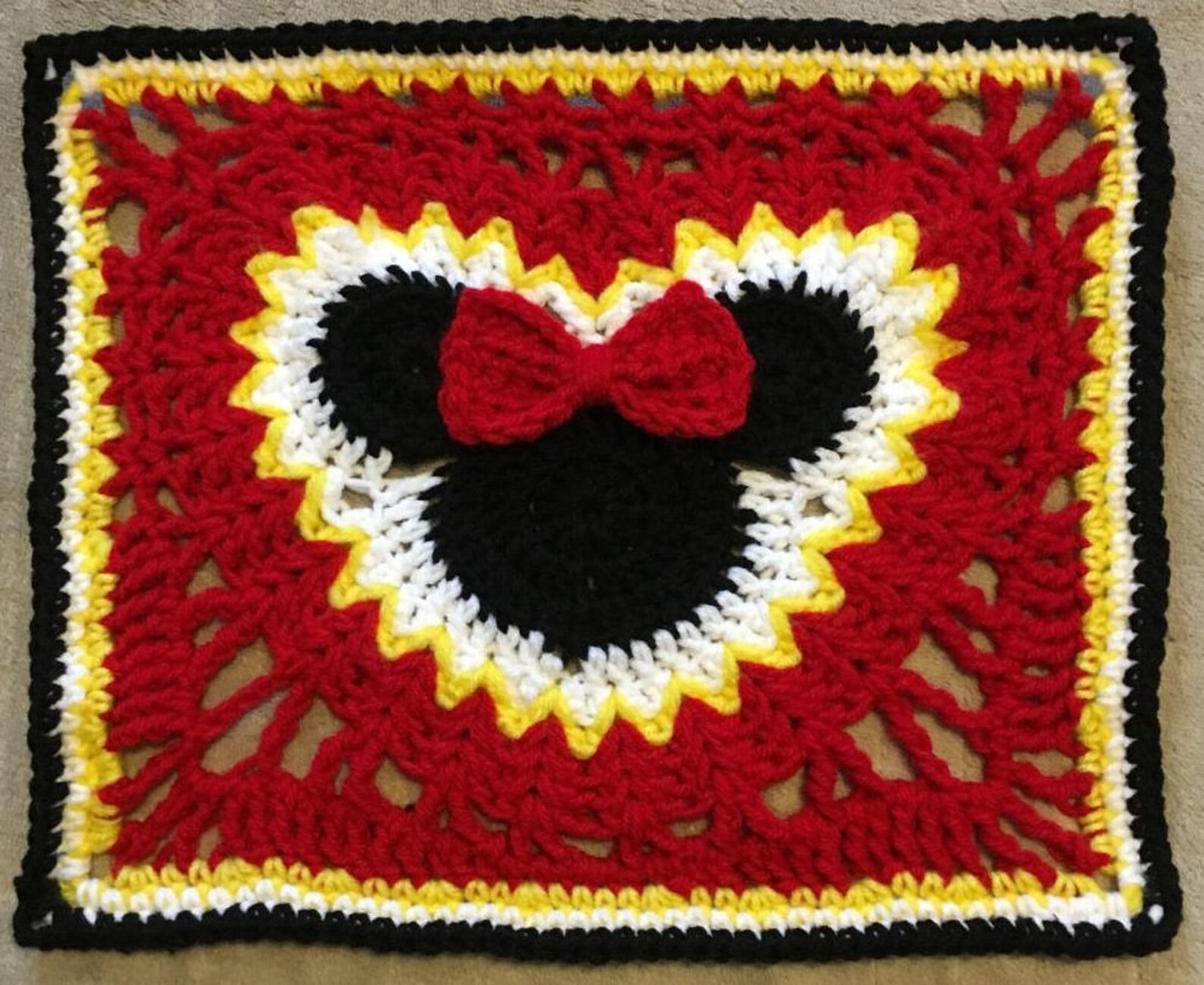 Pattern Large Mickey Mouse Blanket. Great Gift. Can Be Made Into Any ...