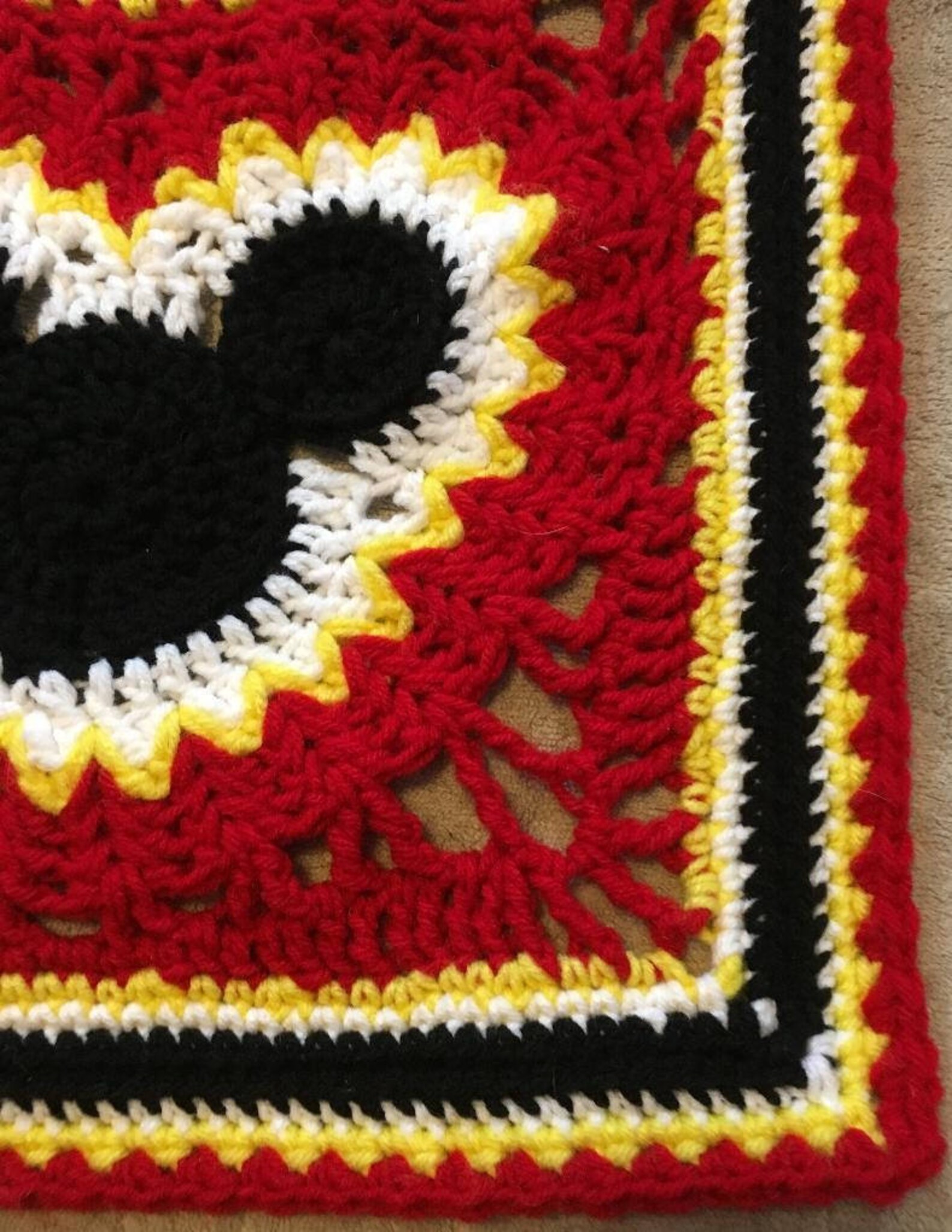 Pattern Large Mickey Mouse Blanket. Great Gift. Can Be Made - Etsy