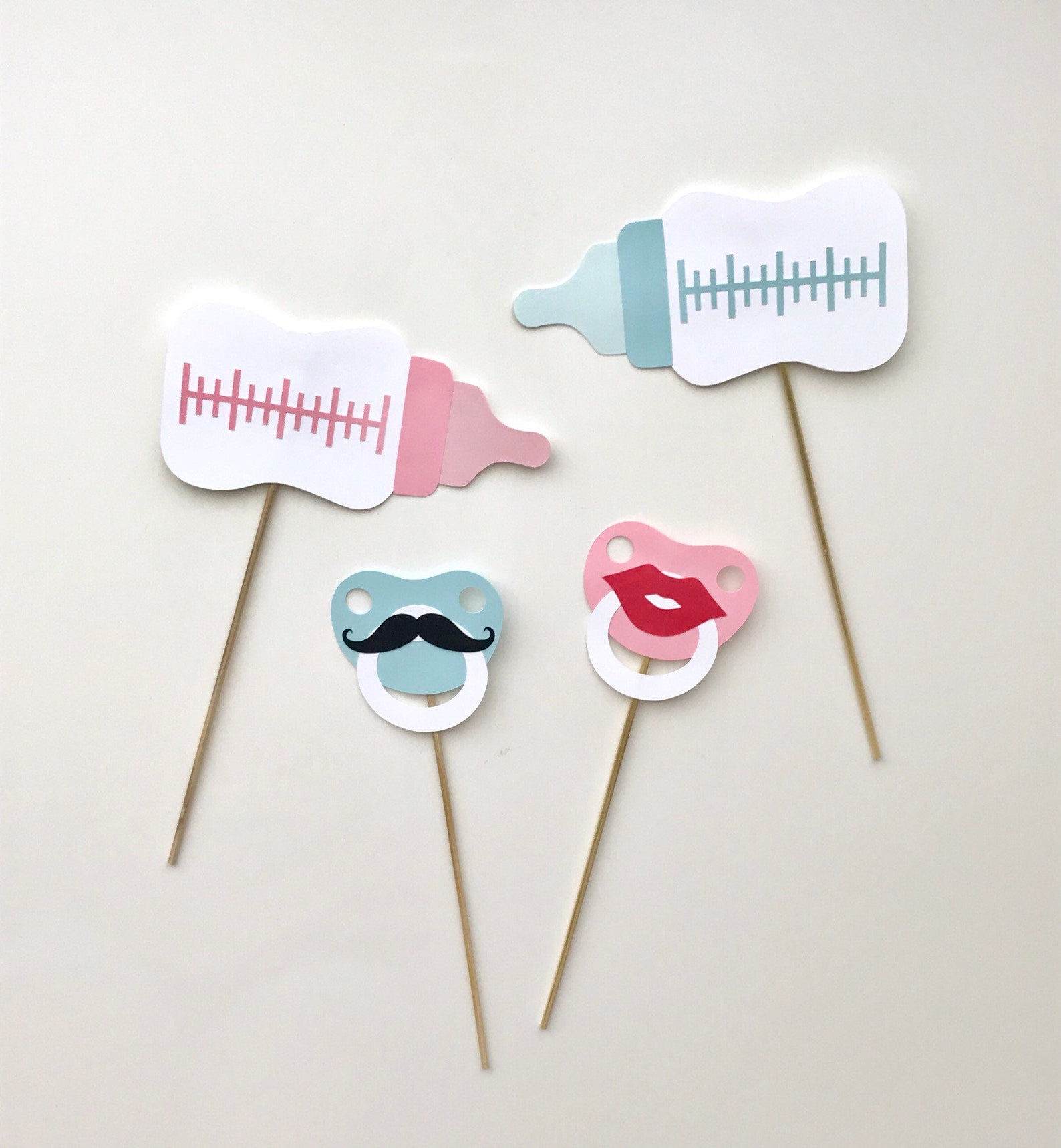 Gender Reveal Party Photo Booth Props, Staches or Lashes Photo Props - Etsy