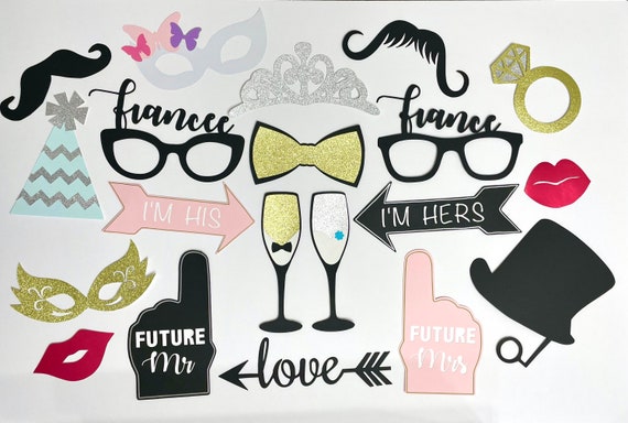 Engagement Party Photo Booth Props Wedding Photo Props - Etsy