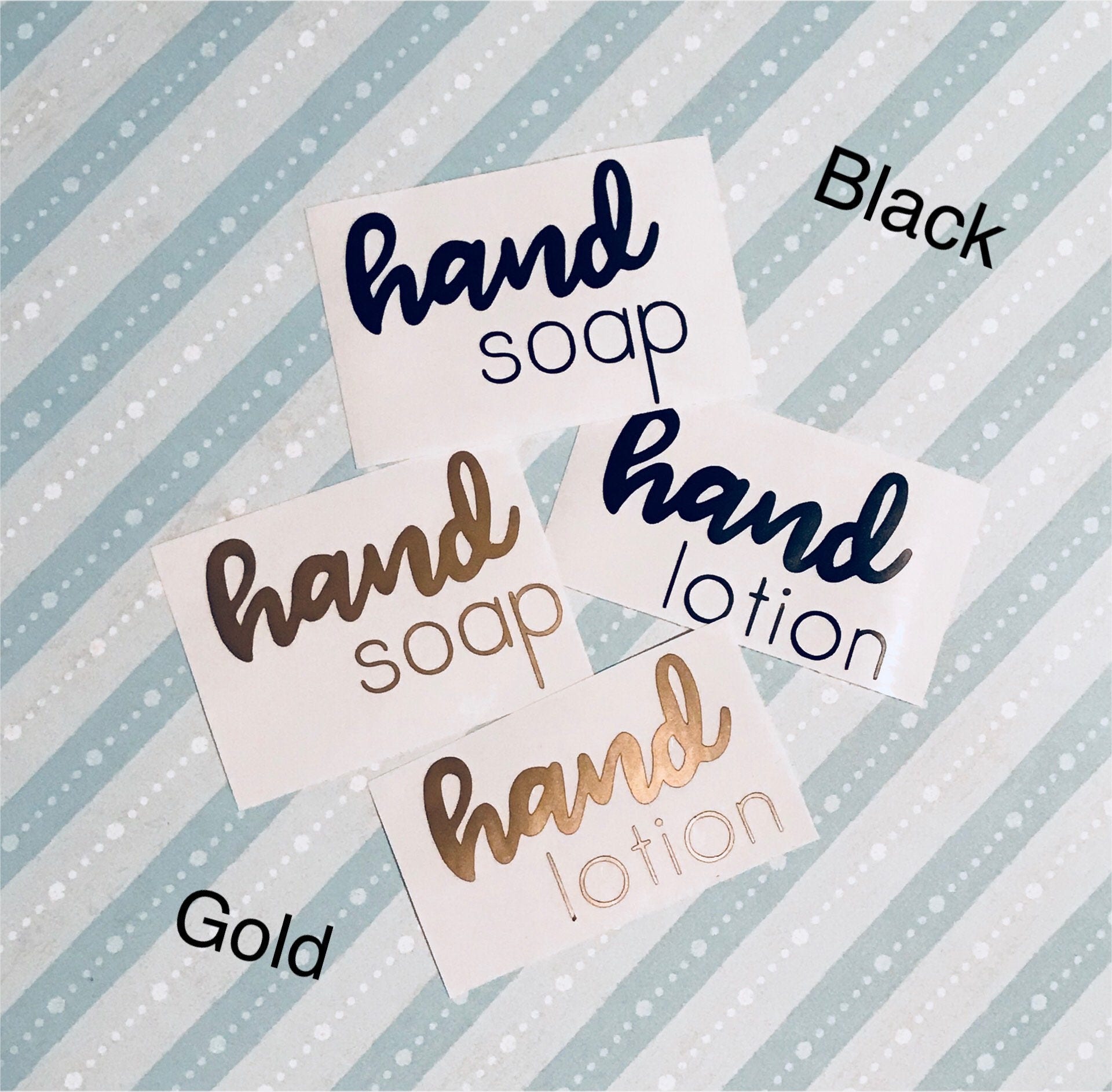 Hand Soap and Dish Soap Vinyl Label, Kitchen Labels, Hand and Dish Soap ...