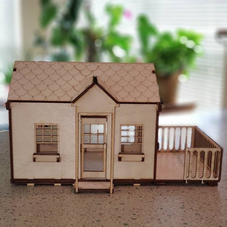 Cottage House Miniature Model 1/24 Scale | Etsy