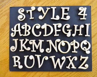 Small 1/2 Laser Cut Letters or Numbers Style 1 for | Etsy