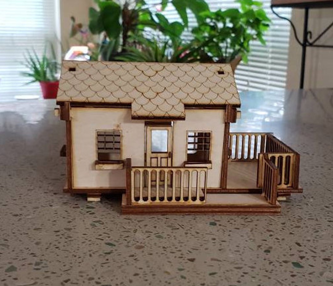 Cottage House Tiny Miniature 1:48 Scale - Etsy