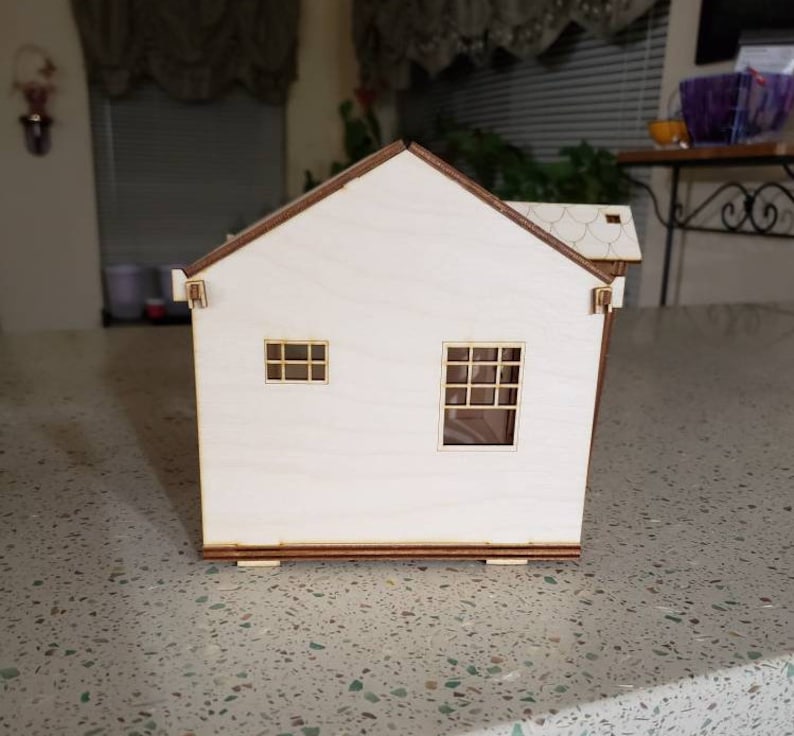 Cottage House Miniature Model 1/24 Scale - Etsy