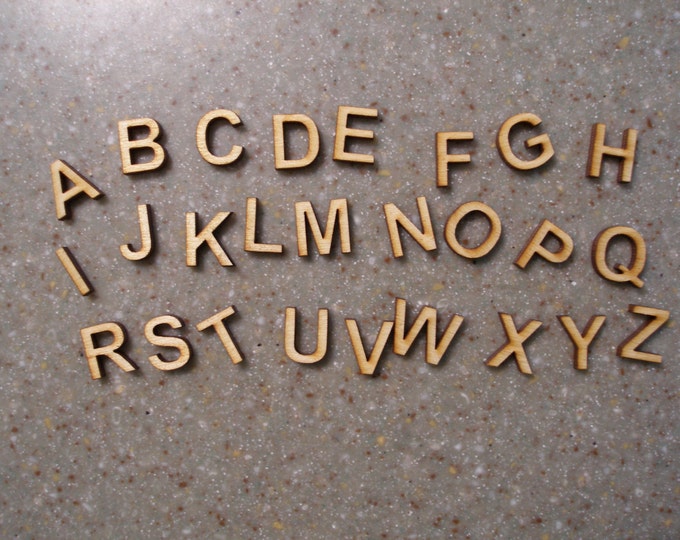 Small 1/2" Laser Cut Letters or Numbers Style 1, for Crafts, Choose ...