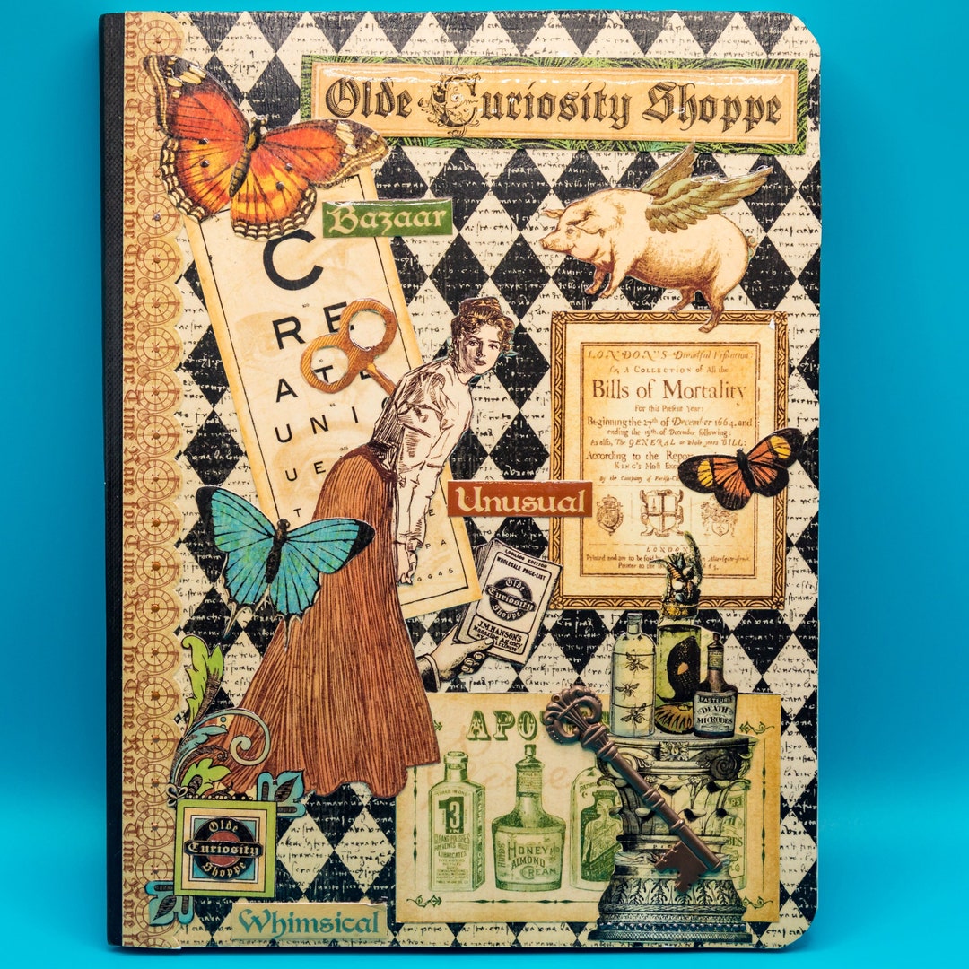 Olde Curiosity Shoppe Apothecary Journal Composition Notebook - Etsy