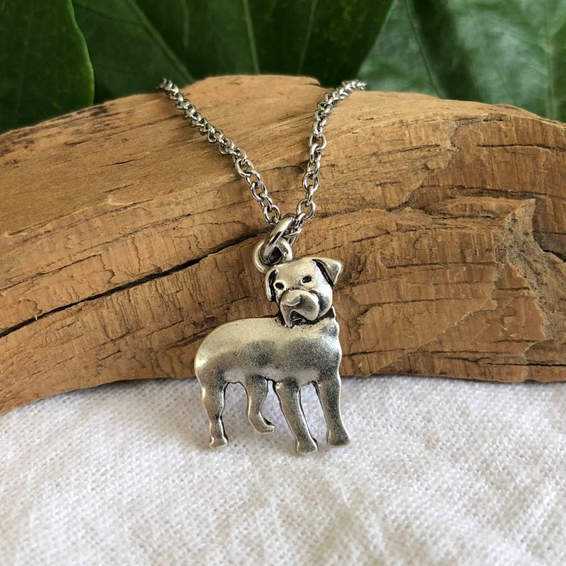 Rottweiler Dog Necklace - Rottie Dog Breed Jewelry - Gift for Dog Lover ...