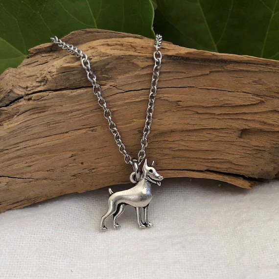 Doberman Dog Necklace Dobie Dog Jewelry Gift for Doberman - Etsy UK
