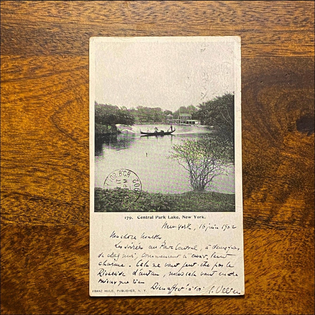 1902 Central Park Postcard - Etsy