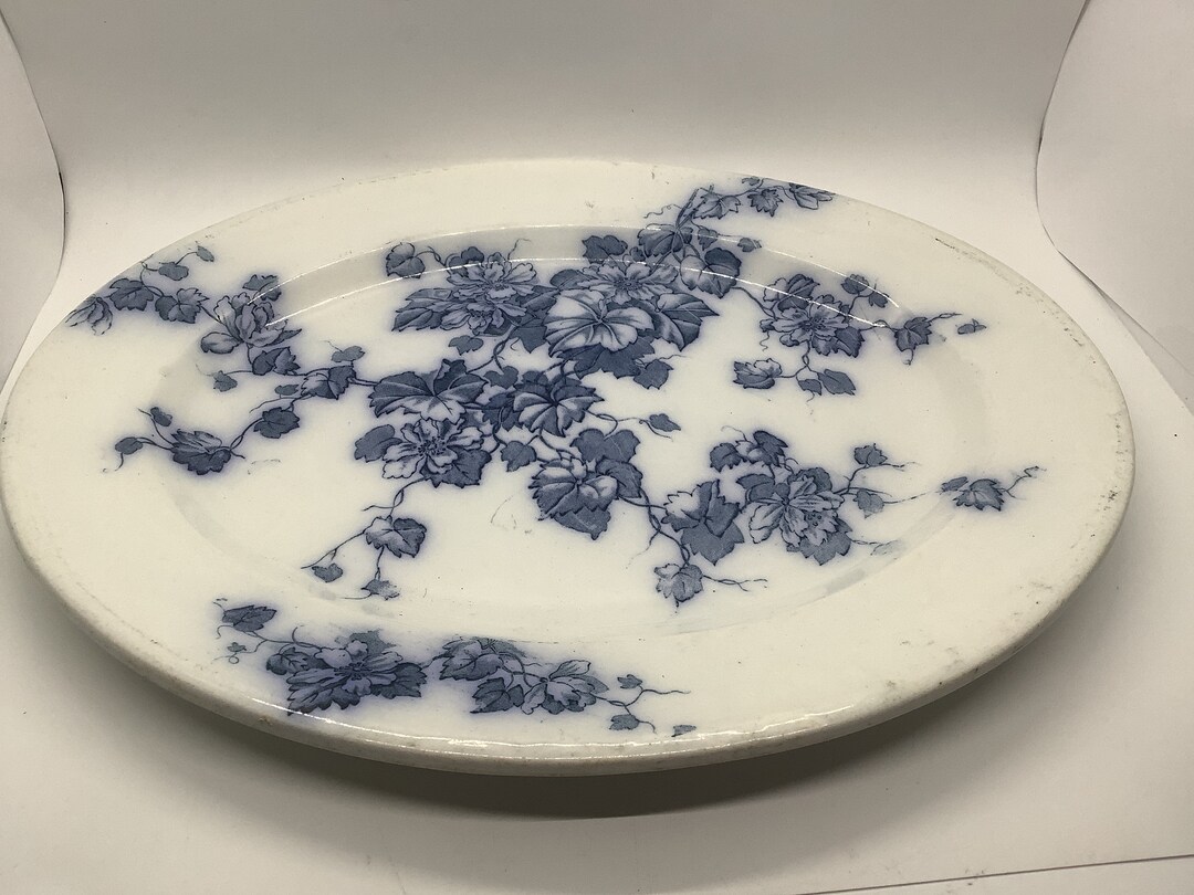 Large Flow Blue Platter - Etsy