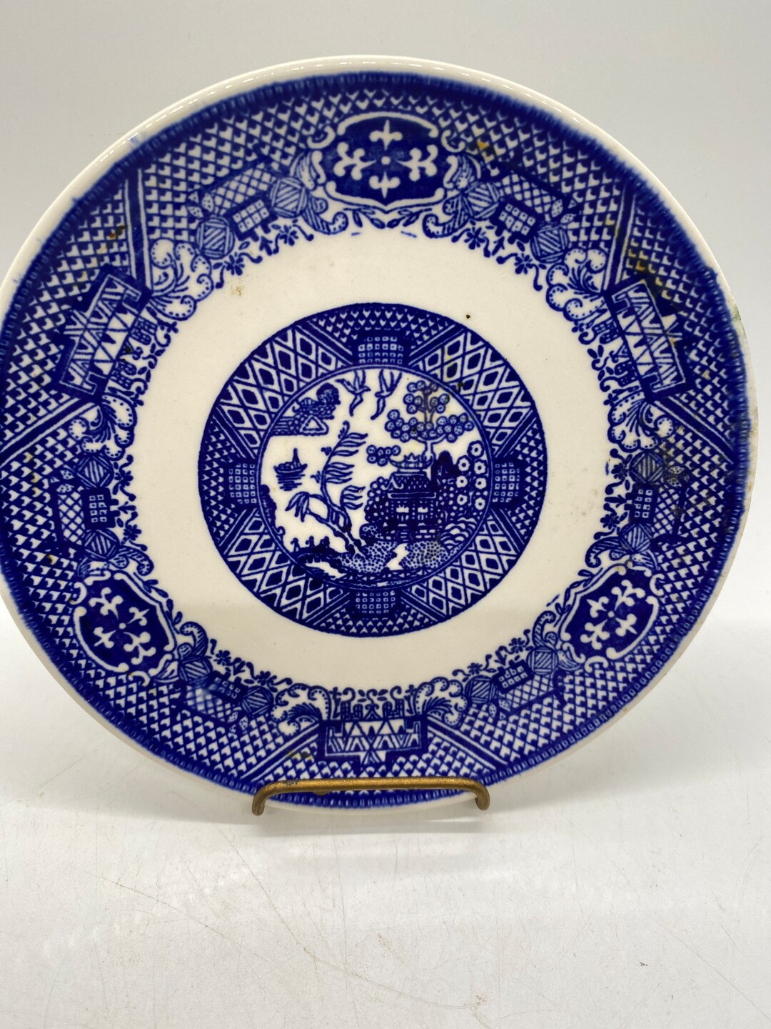 Blue Willow Bread Plate - Etsy