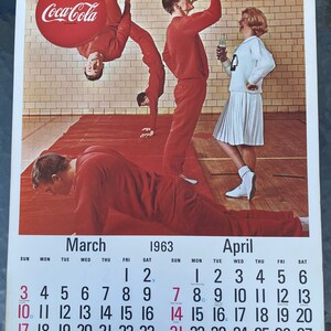 1963 Coca Cola Calendar - Etsy