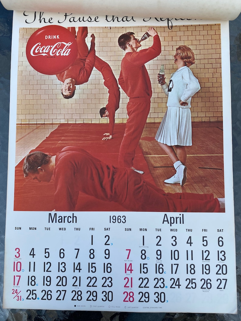 1963 Coca Cola Calendar - Etsy