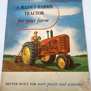 Massey Harris Tractor Farm Booklet - Etsy