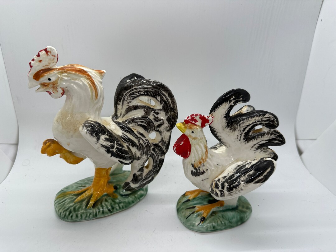 Lefton’s Hen and Rooster Set - Etsy