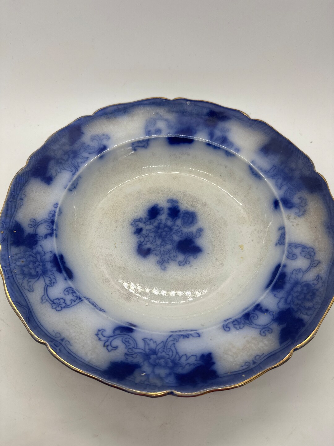 Flow Blue Soup Bowl - Etsy