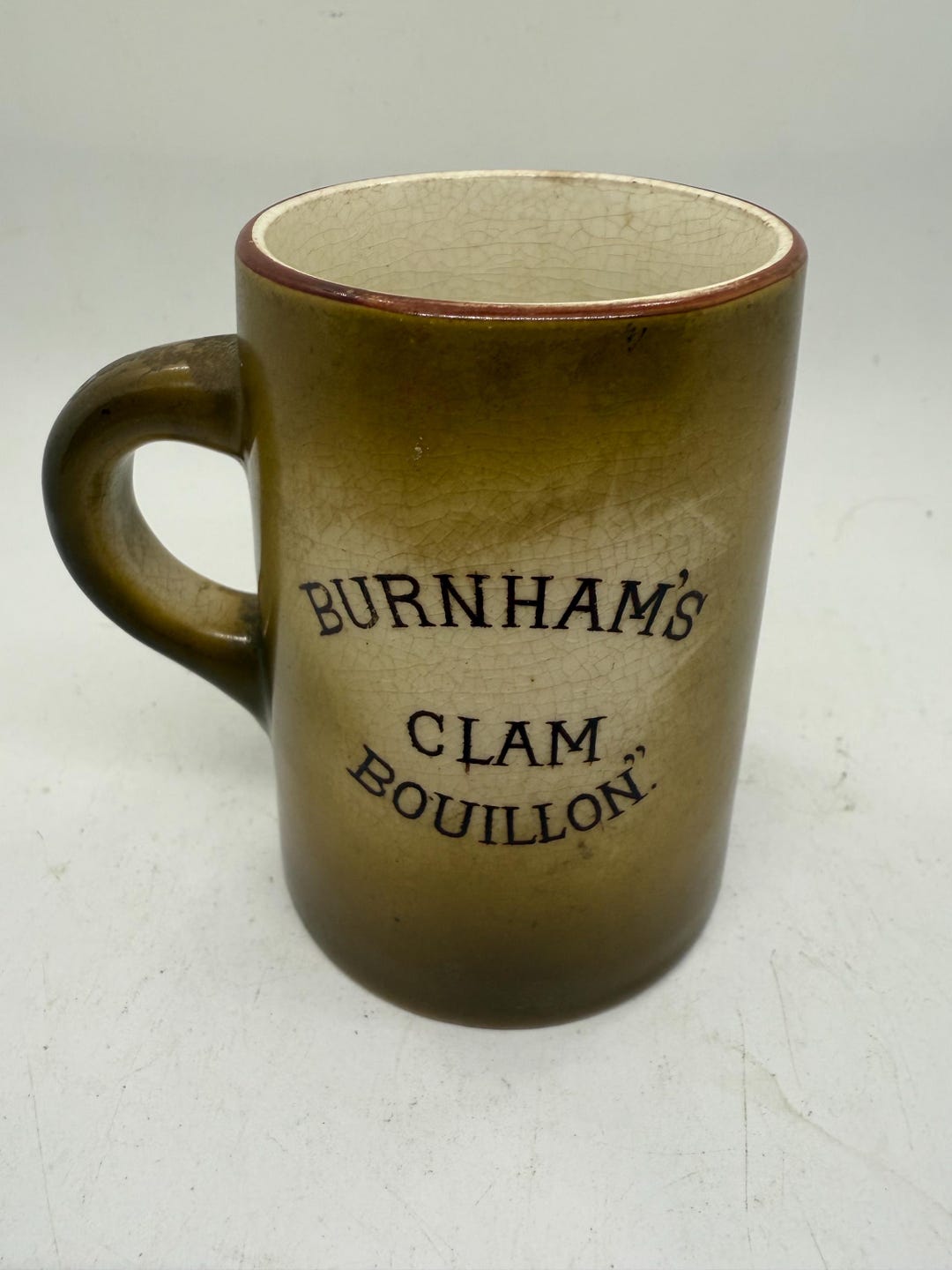 Burnham’s Clam Bouillon Advertising Mug - Etsy