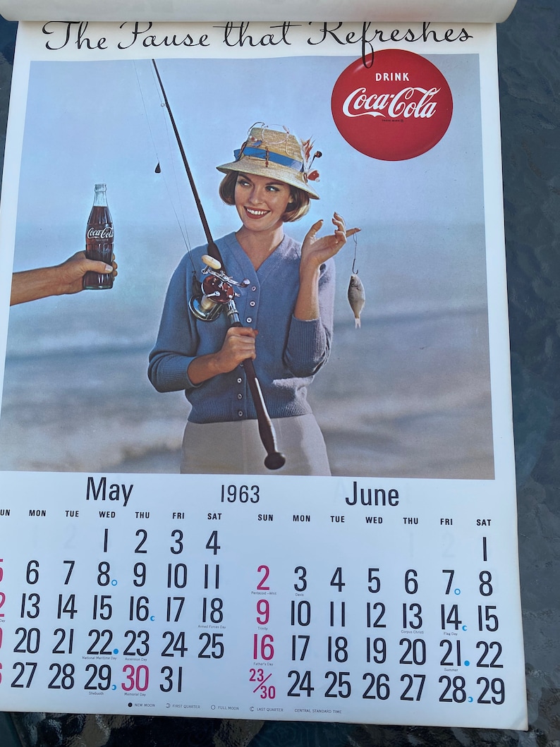 1963 Coca Cola Calendar - Etsy