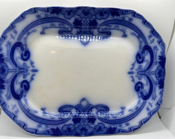 Flow Blue 14” Platter~burleigh - Etsy