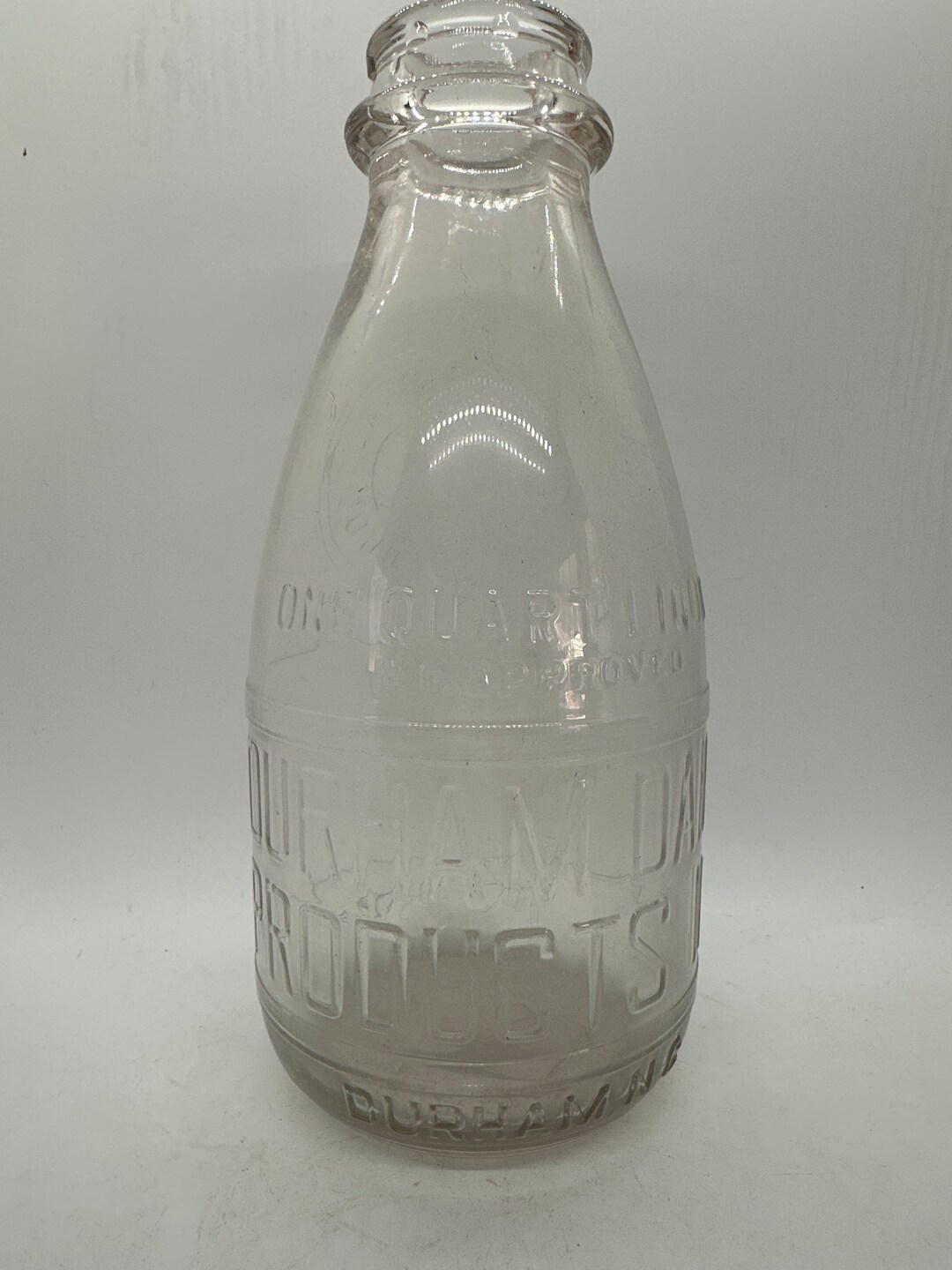 Durham Dairy One Quart Milk Bottle - Etsy
